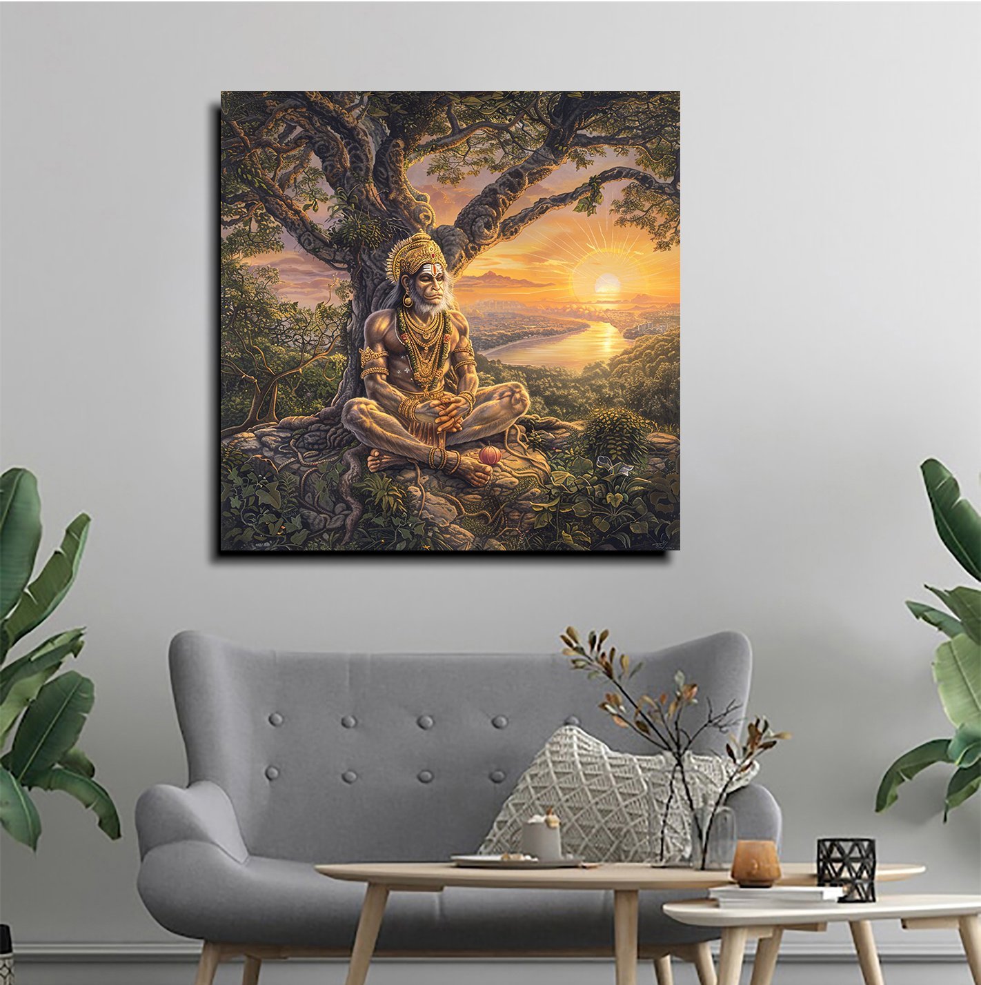 Hanuman ji wall Art Painting - Modern Arts