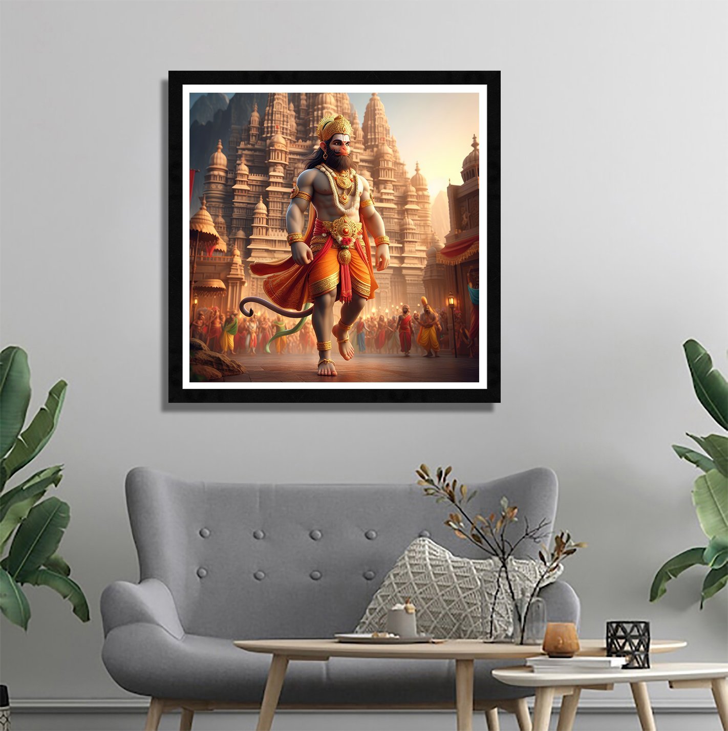 Hanuman ji wall Art Painting - Modern Arts
