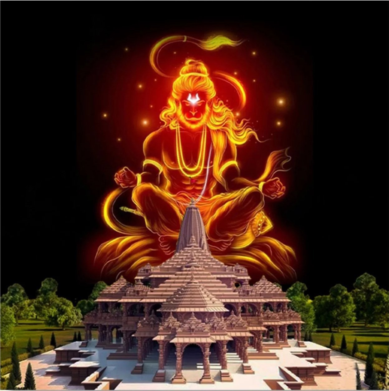 Hanuman ji wall Décor Art Paintings - Modern Arts