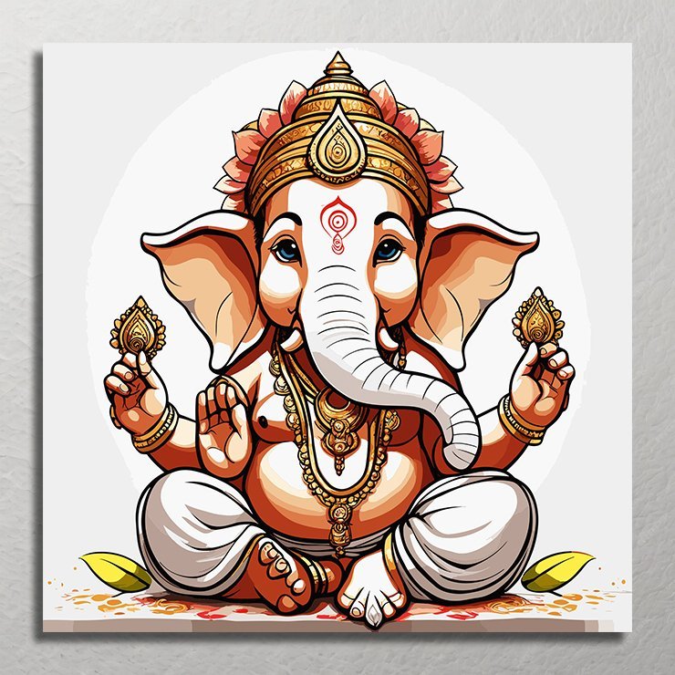 Lord Ganesha wall décor Art - Modern Arts
