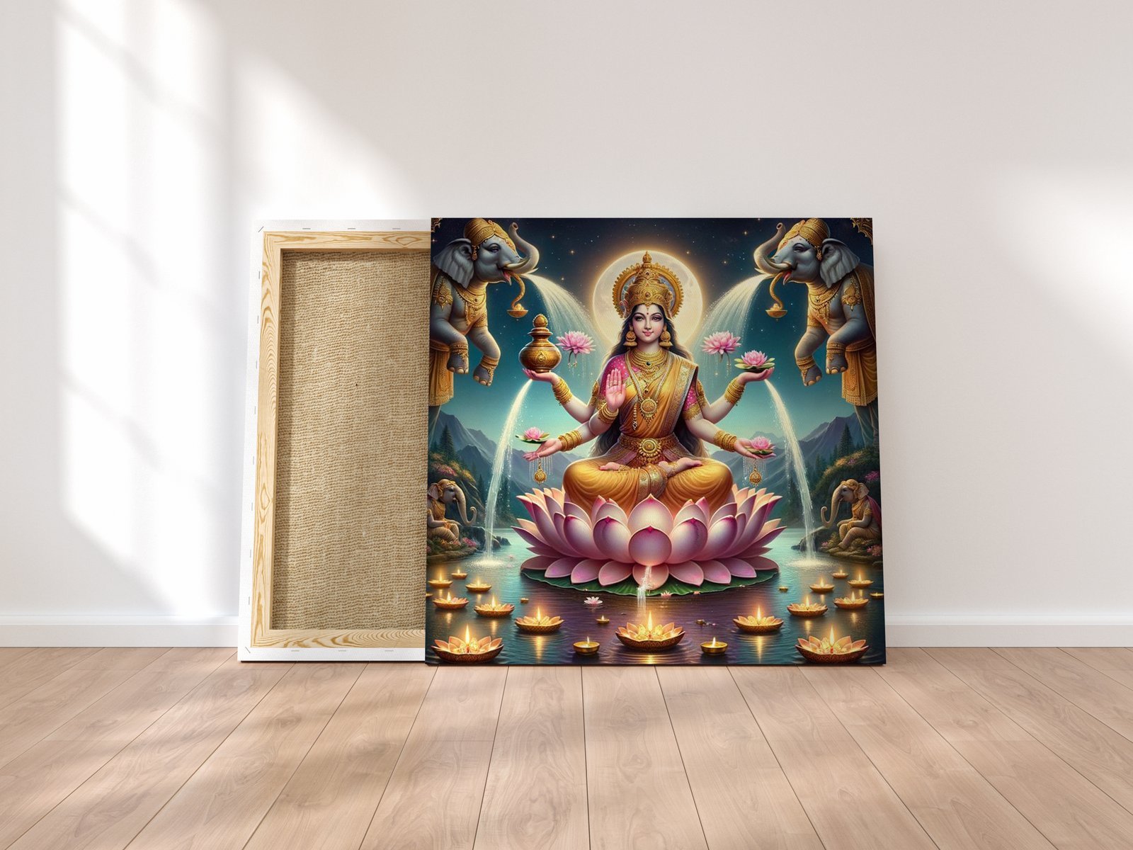 Portrait goddess maa Lakshmi Painting - Modern Arts