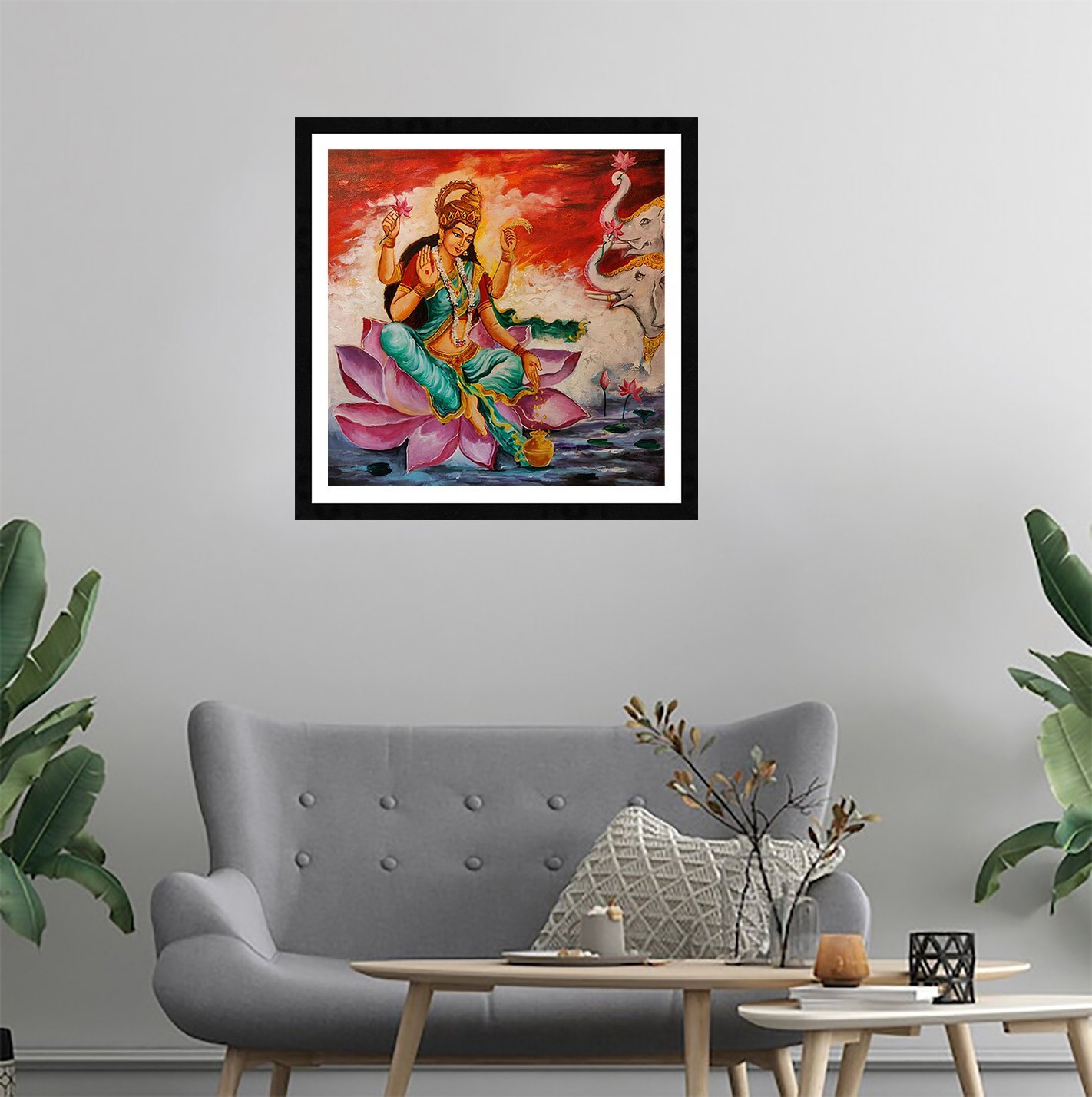 Portrait goddess maa Lakshmi Painting - Modern Arts