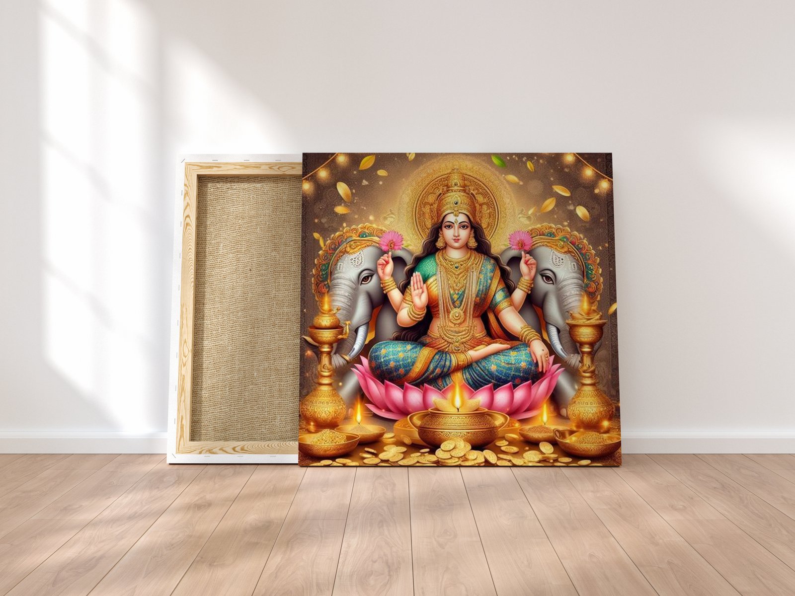 Portrait goddess Maa Laxmi Paintings - Modern Arts