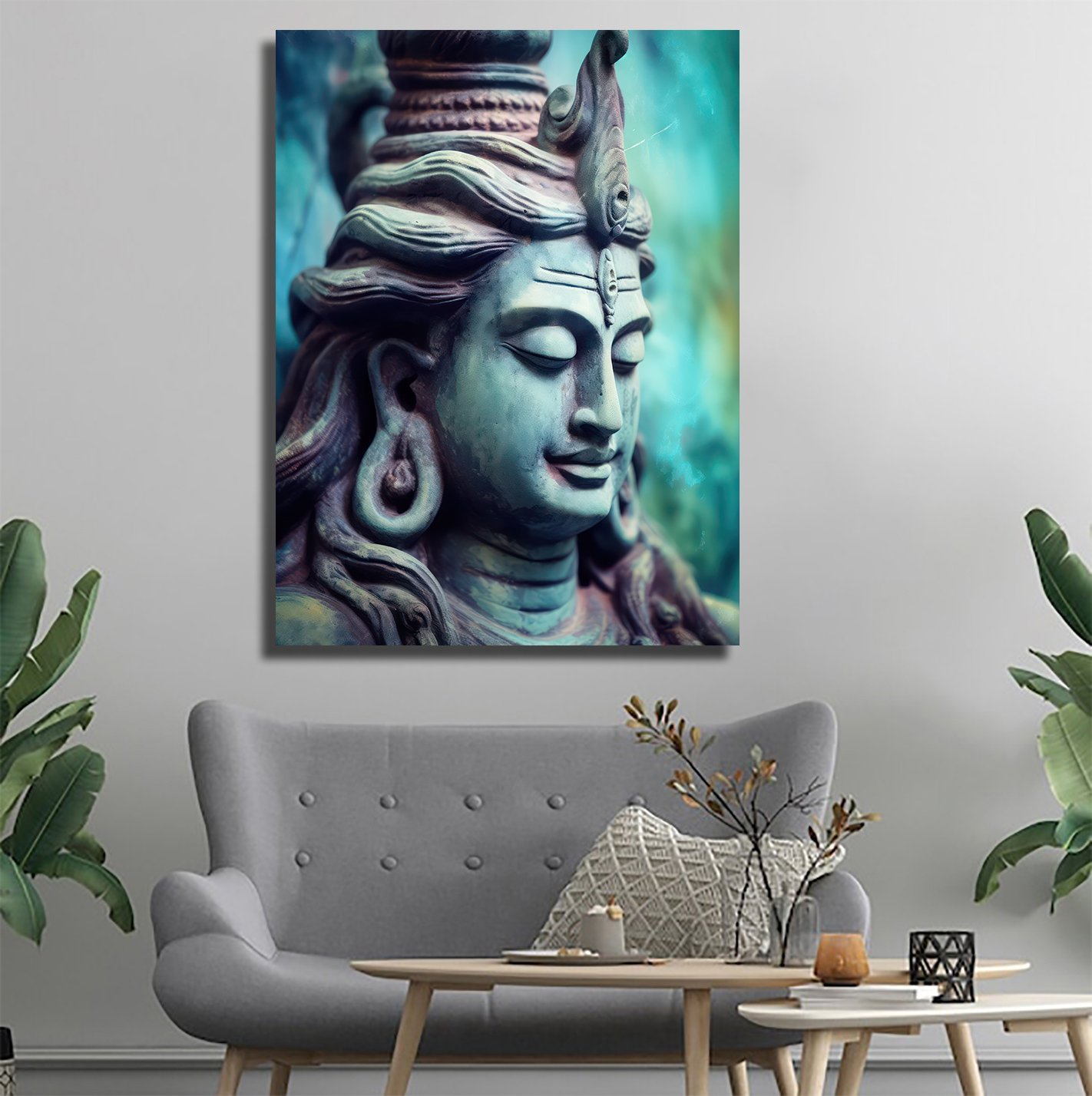 Shiv Shankar ji wall Décor Art Paintings - Modern Arts