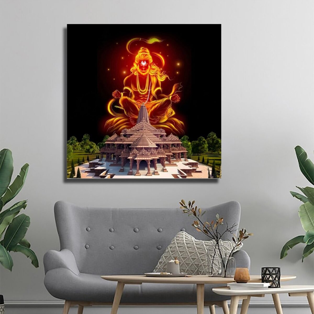hanuman wall painting , hanuman wall art , hanuman ji canvas painting ...