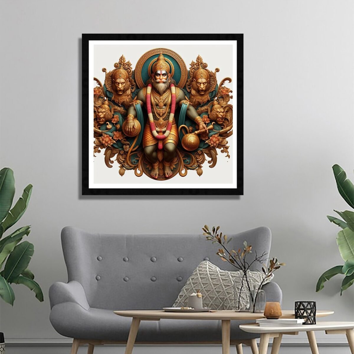 hanuman wall painting , hanuman wall art , hanuman ji canvas painting ...